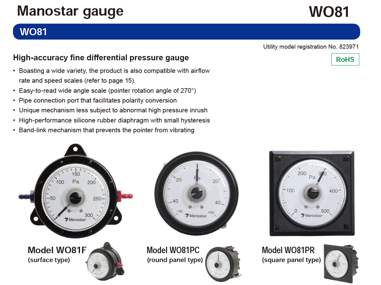 Ichiban Precision Sdn Bhd - Manostar - Manostar Micro Differential Pressure Gauge